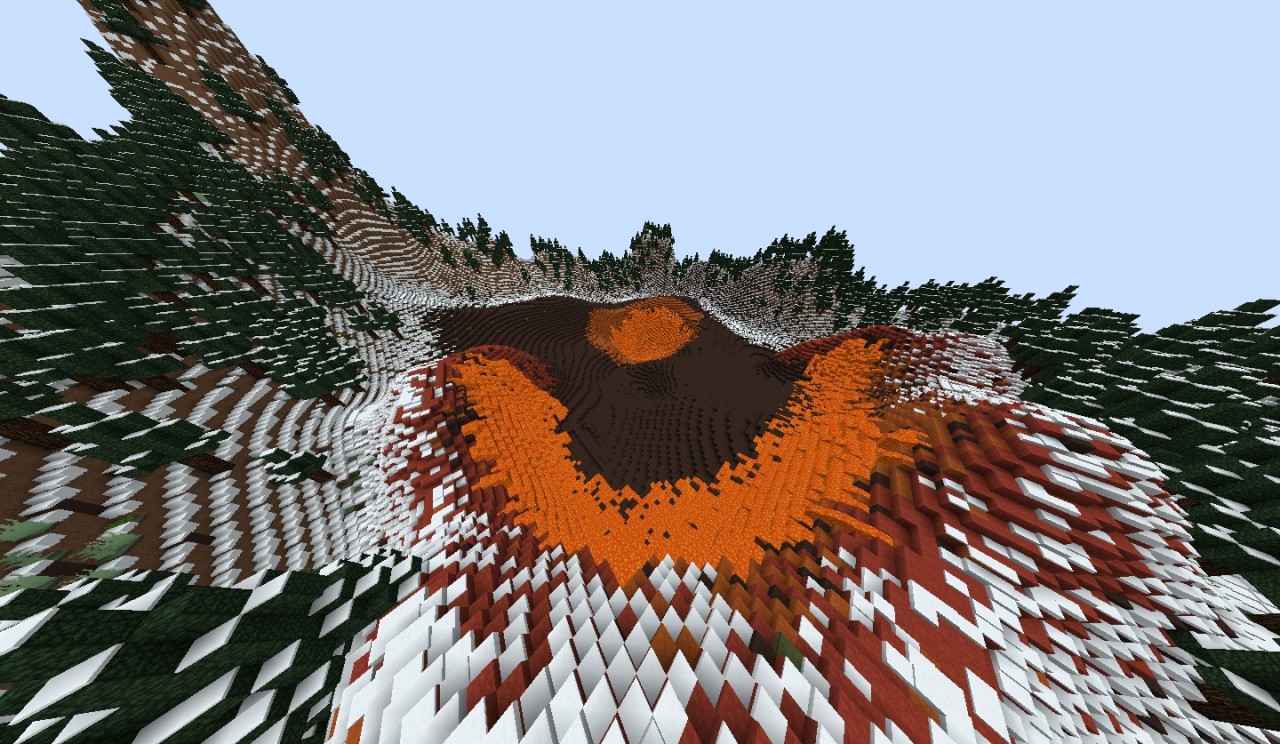 Lava Falls - [Custom Terrain] Minecraft Map