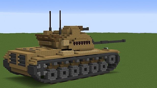 M48 Patton tank Minecraft Map