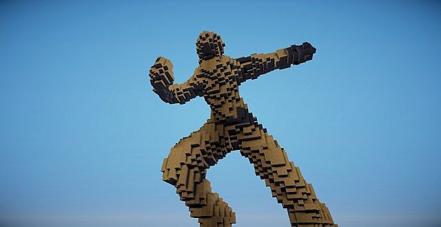human organic statue Minecraft Map