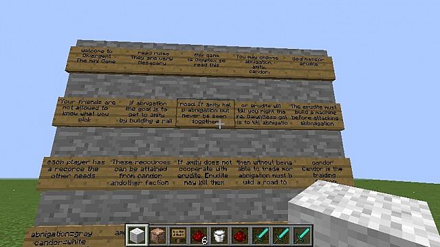 Divergent the mini game Minecraft Map