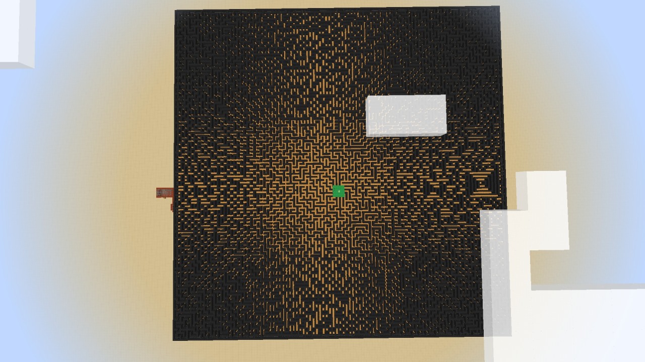 Monster maze 200x200 Minecraft Map