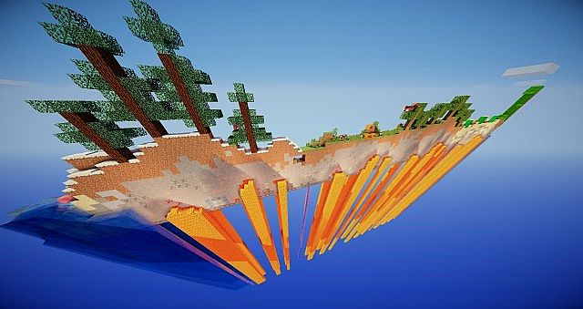 Skyland 2D Minecraft Map