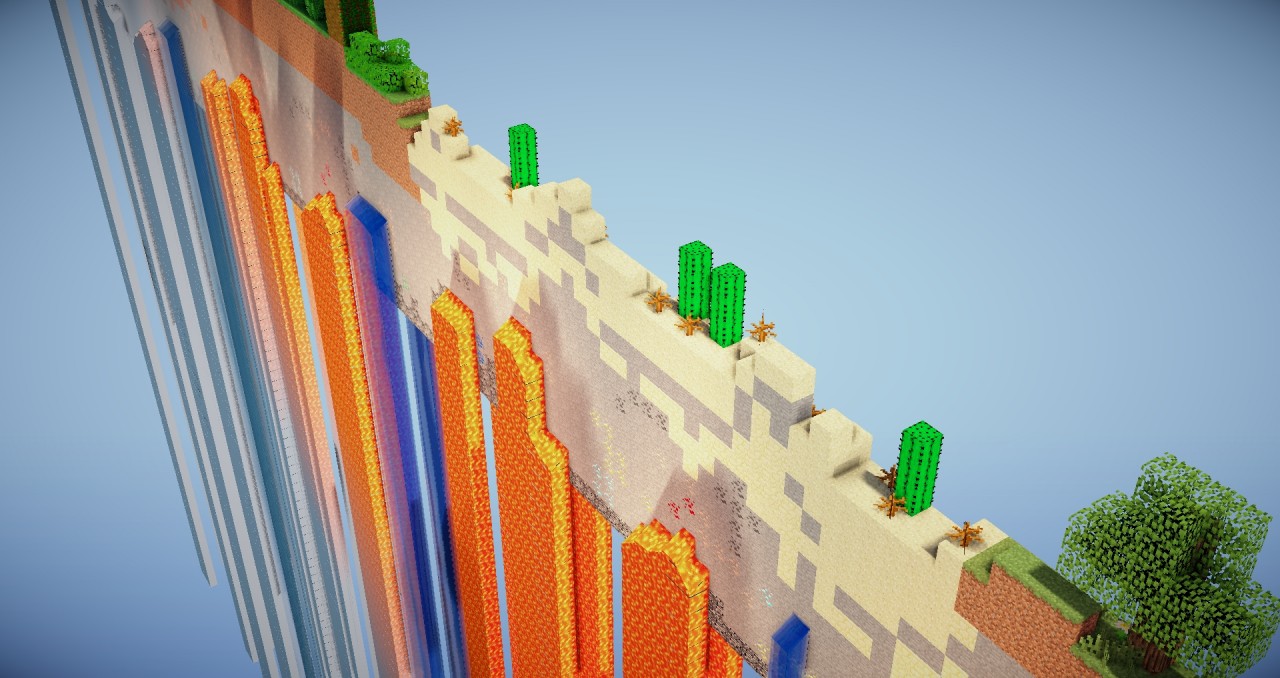 Skyland 2D Minecraft Map