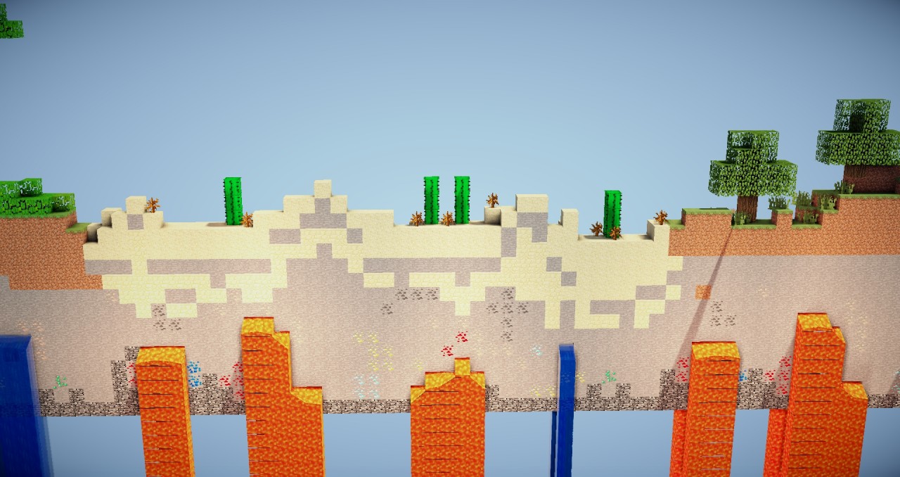 Skyland 2D Minecraft Map