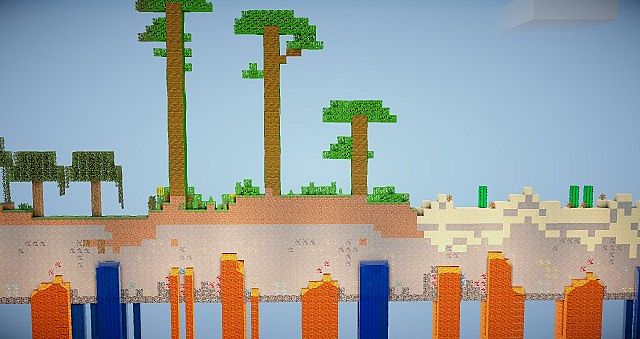 Skyland 2D Minecraft Map