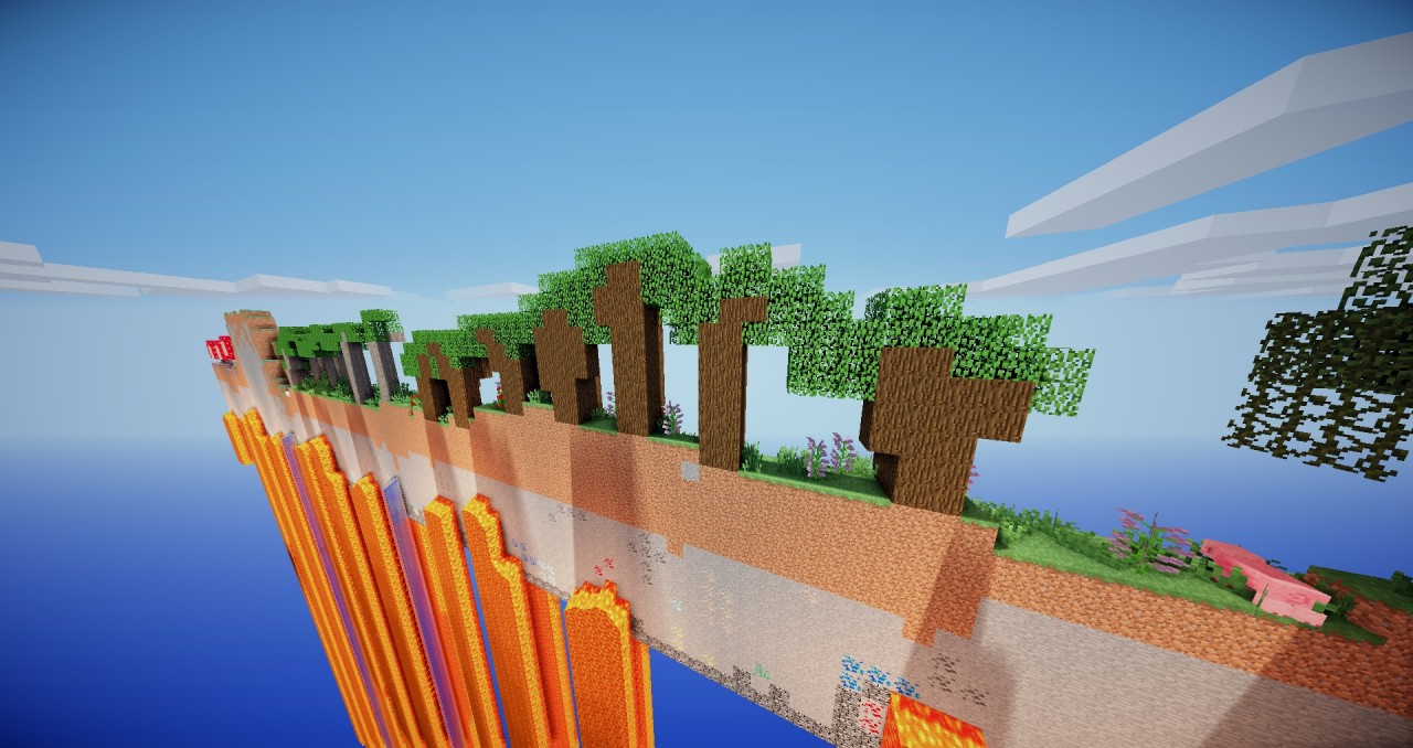 Skyland 2D Minecraft Map