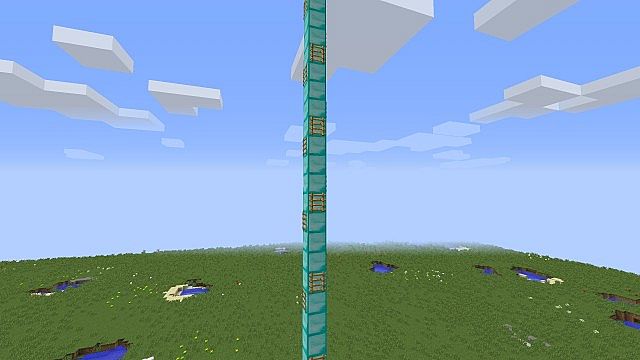 Largest Ladder Parkour EVER!! Minecraft Map