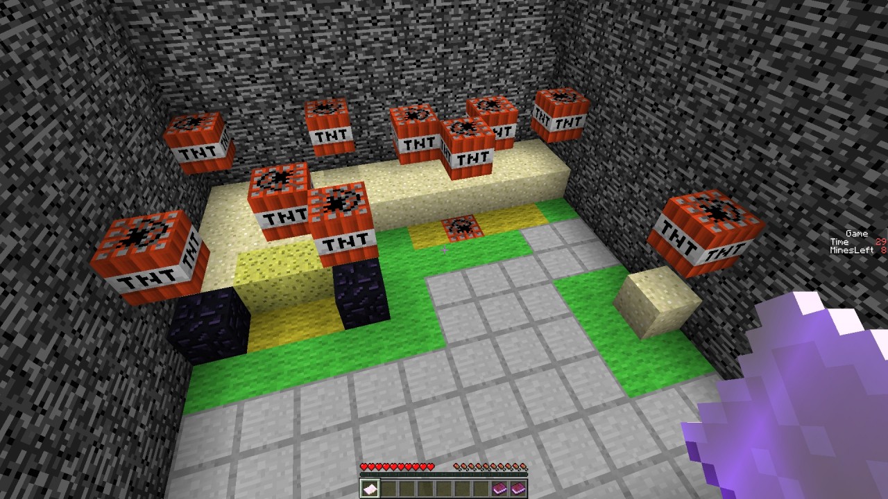 Minesweeper Minigame Minecraft Map