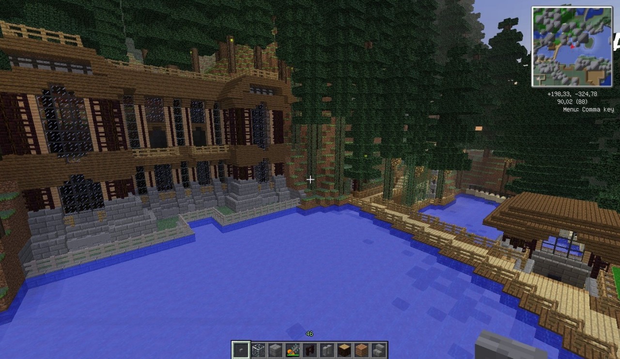 "Mountain Lake" Residence #1 Minecraft Map