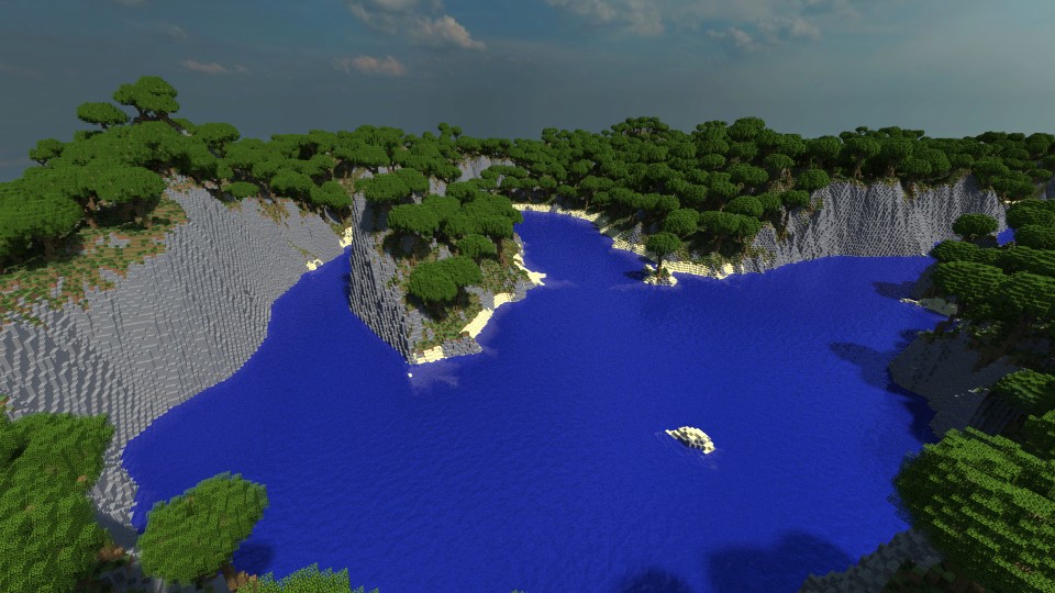 [Download] Custom Terrain Cliffs and Rivers Minecraft Map
