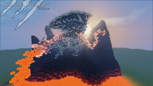 Skeleton Dragon Minecraft Map