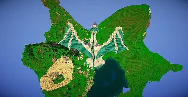 Ice dragon Minecraft Map