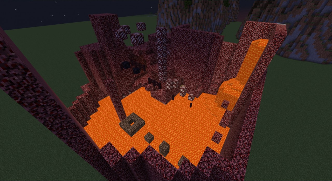 Fire Caves Parkour Minecraft Map
