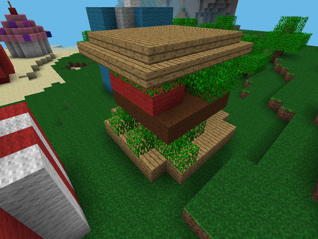 Food. Pixelated food. Minecraft Map