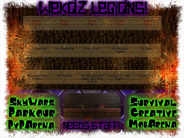 WeKoZ Legions Minecraft Server