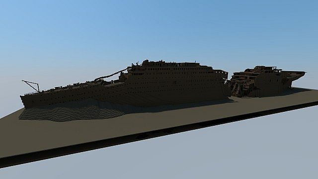 Titanic wreckage on the bottom Minecraft Map