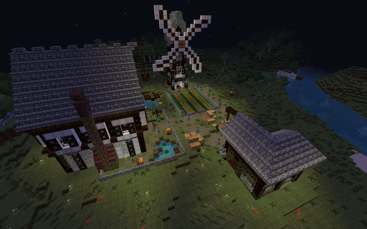 Medieval survival house Minecraft Map