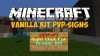Kit PvP Signs in Vanilla Minecraft 1.8! Minecraft Map