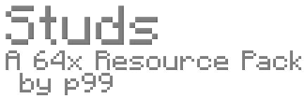 Studs Minecraft Texture Pack