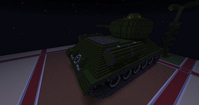 Russian tank T-34 Minecraft Map