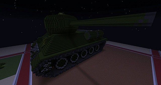 Russian tank T-34 Minecraft Map