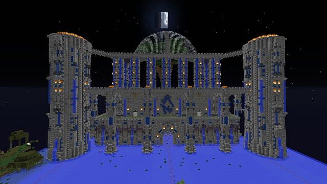 some water castle thing. Minecraft Map