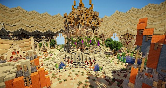 Desert spawn for wonderfight servers Minecraft Map