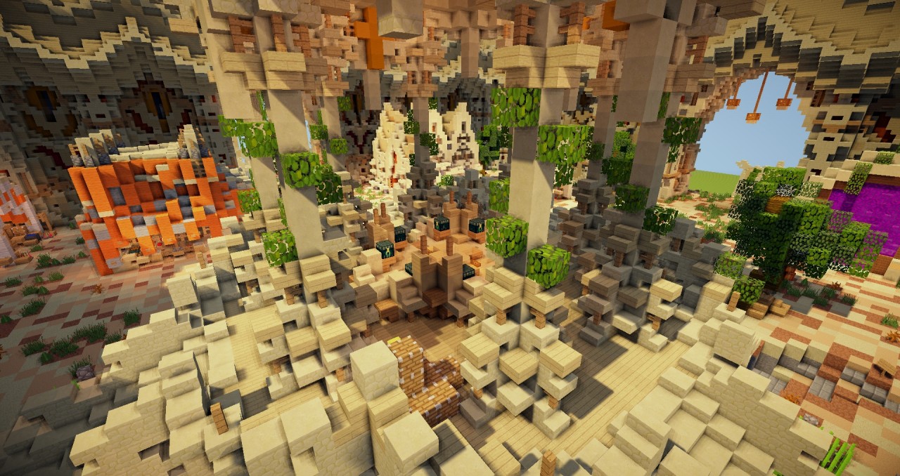 Desert spawn for wonderfight servers Minecraft Map