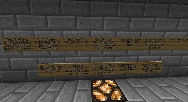 Target Practice mini-game! Minecraft Map