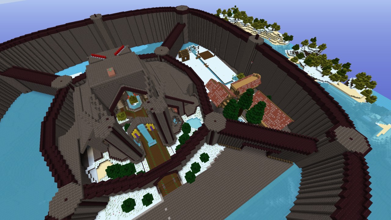 Epic Christmas Castle | Server Spawn Minecraft Map