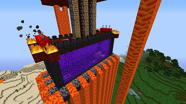 Nether Skybase Minecraft Map
