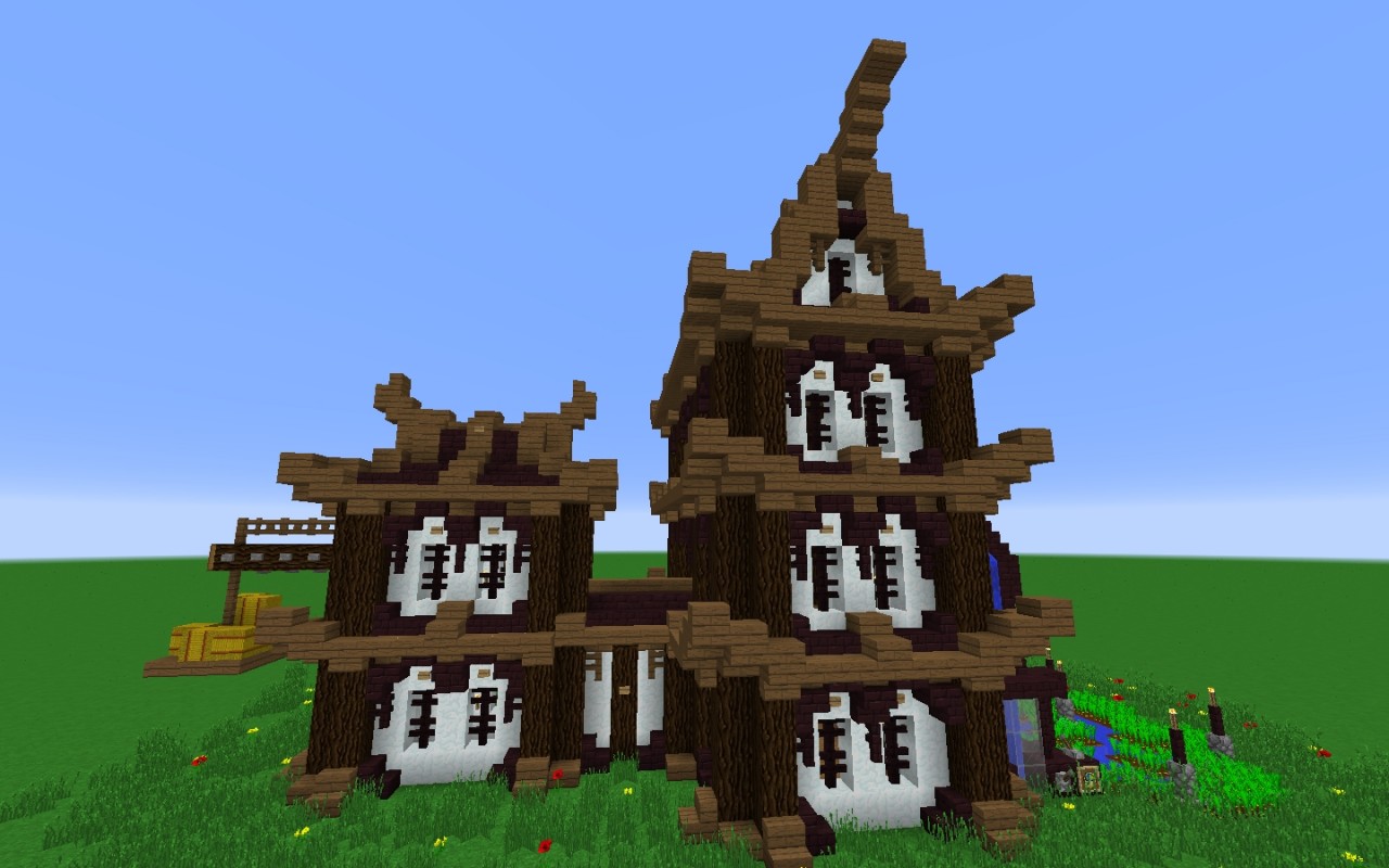 Asian Steampunk Farm Minecraft Map