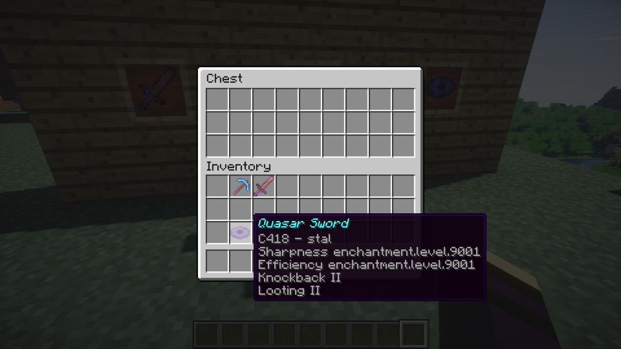 Quasar tools enchantment LV 9001 Minecraft Map