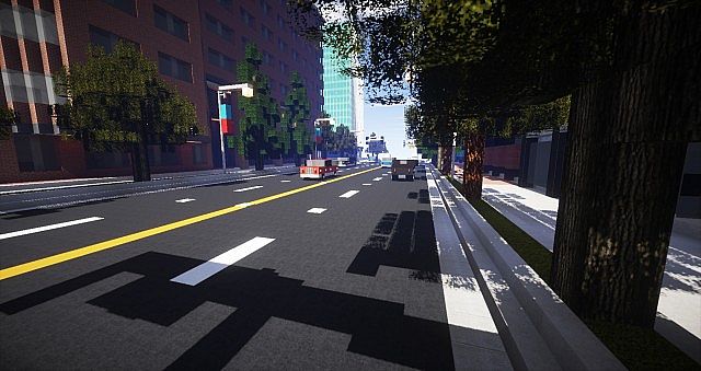Central Boulevard at Downtown | Huntington City | ECS Minecraft Map