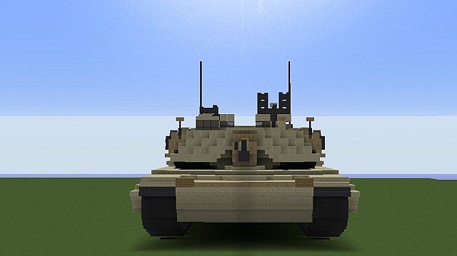 M1 Abrams 7:1 scale Minecraft Map