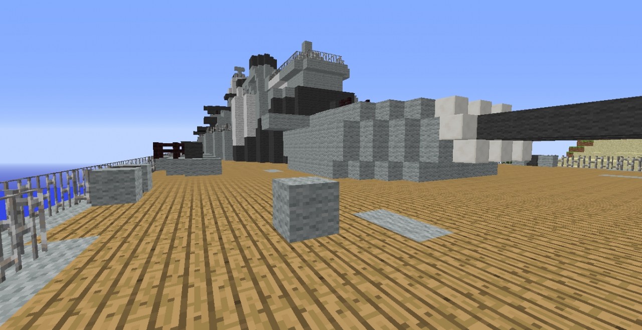 Battleship USS North Carolina Minecraft Map