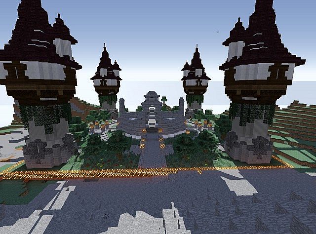 Simple Factions, Medieval Spawn. Minecraft Map