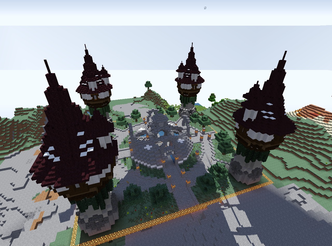 Simple Factions, Medieval Spawn. Minecraft Map