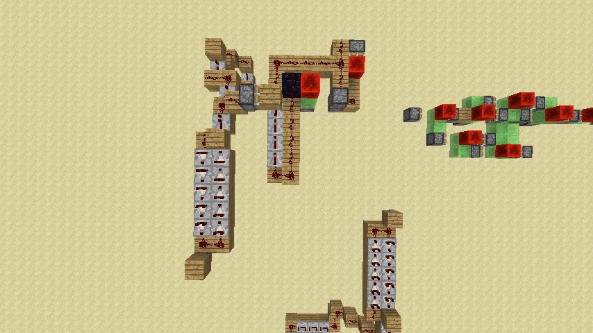 Infinitely Expandable 2 Way Flying Machines (No Replacing Blocks) Minecraft Map