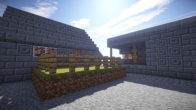stone based NPC village Minecraft Map