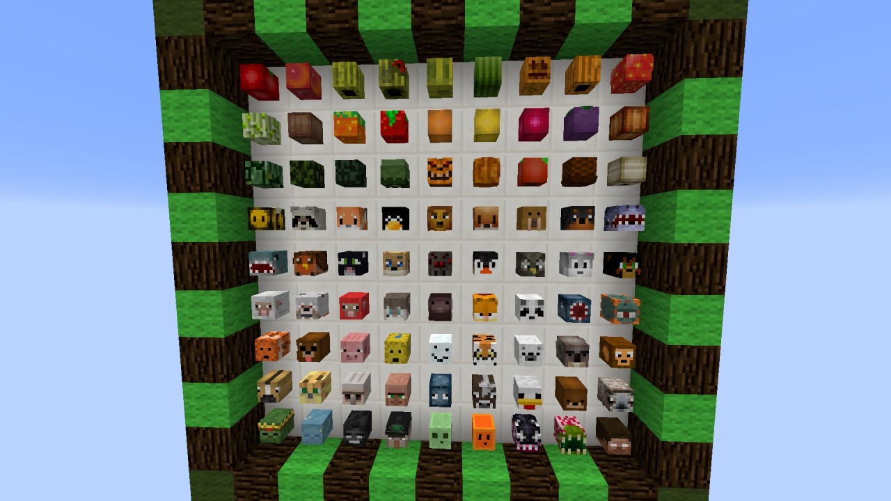 [Quick Detail] Module #1 Player Heads Minecraft Map