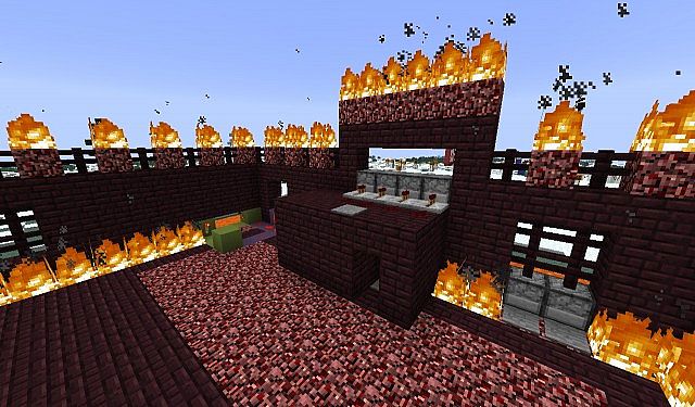 Nether Fort and cannons Minecraft Map