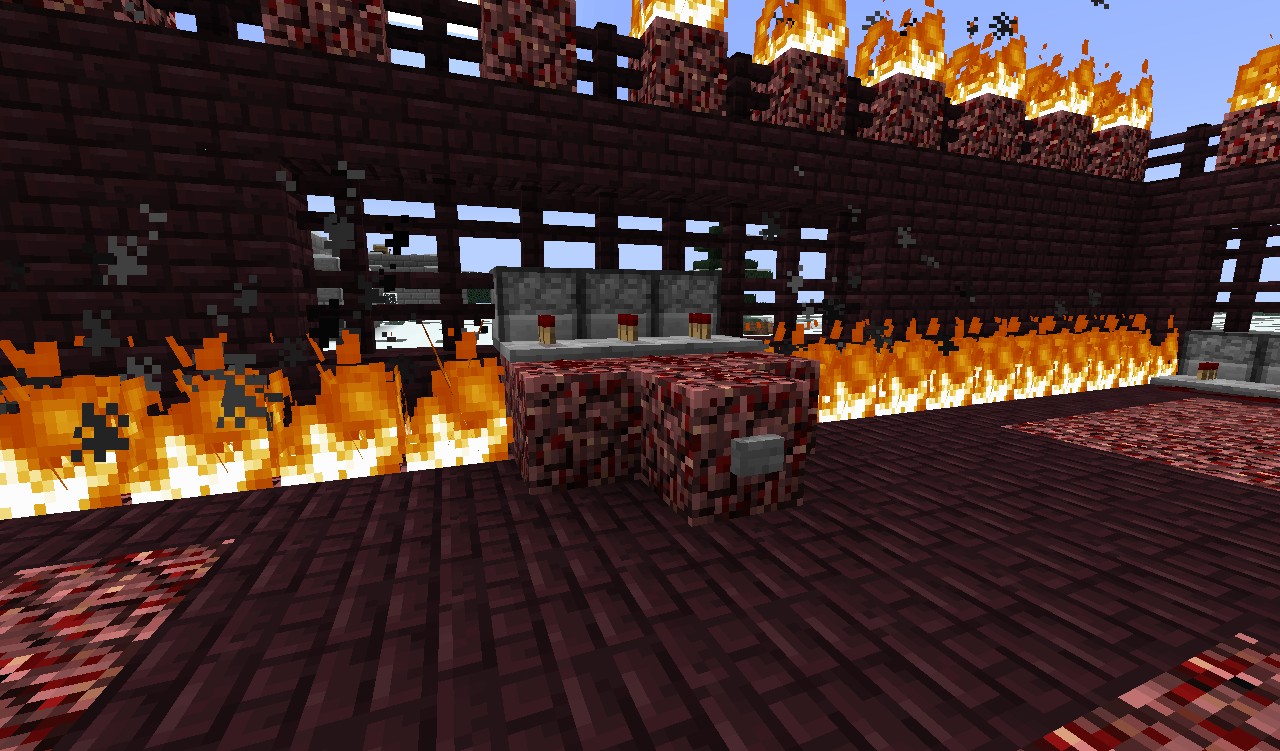 Nether Fort and cannons Minecraft Map