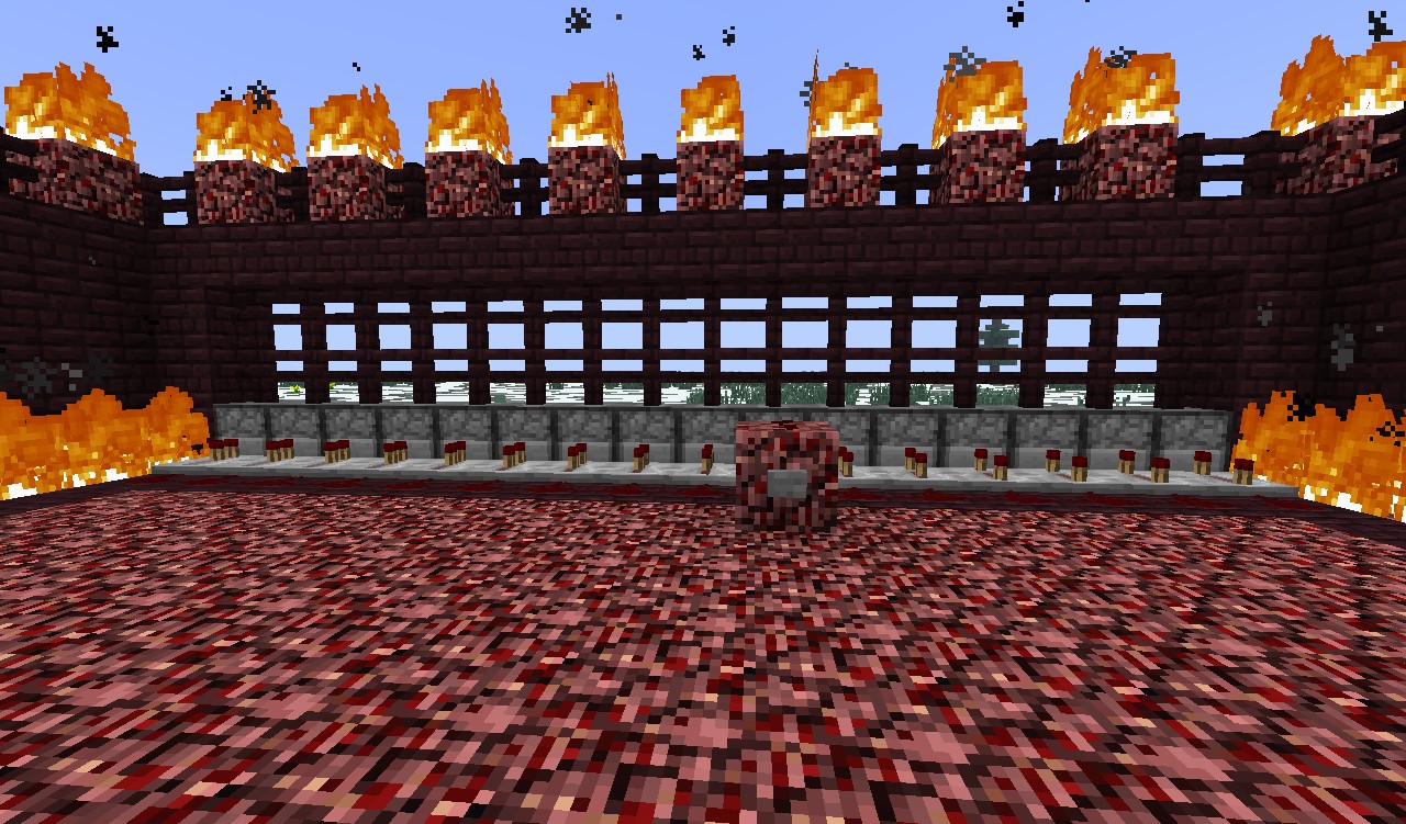 Nether Fort and cannons Minecraft Map