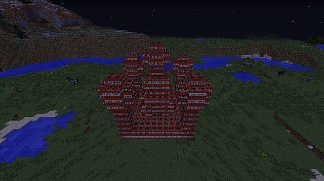tnt castle (724 bricks of tnt) Minecraft Map