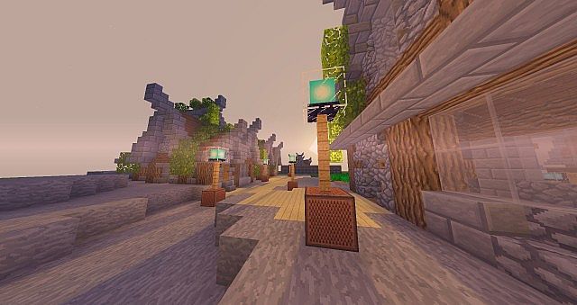 Towny floating island spawn Minecraft Map