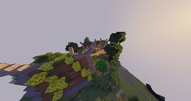 Towny floating island spawn Minecraft Map