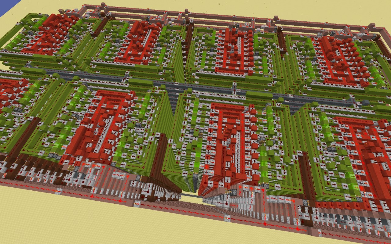 Half a Killobyte of redstone memory (Read and Writable) Minecraft Map