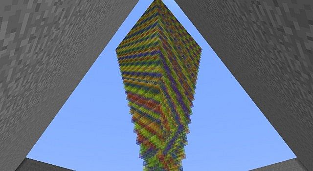 Rainbow Diamond Structure {Pop-Reel} Minecraft Map