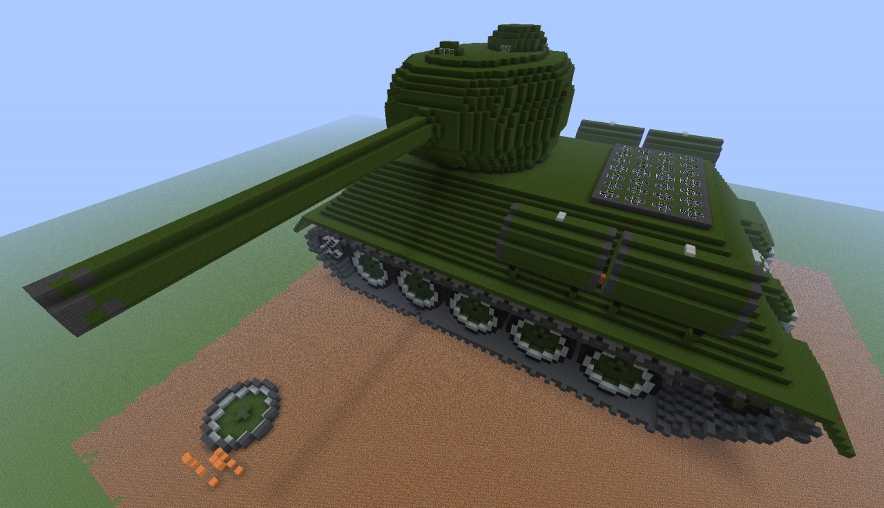 Russian tank T-34 Minecraft Map